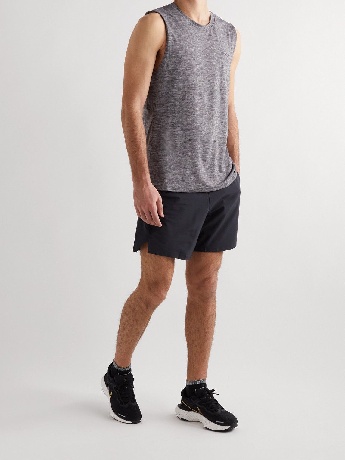 2XU - Motion Stretch-Jersey Tank Top - Gray 2XU