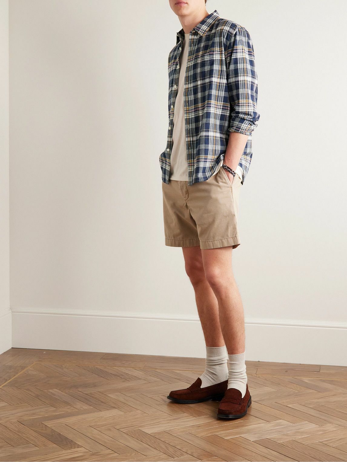 Alex Mill - Mill Checked Cotton-Madras Shirt - Blue Alex Mill