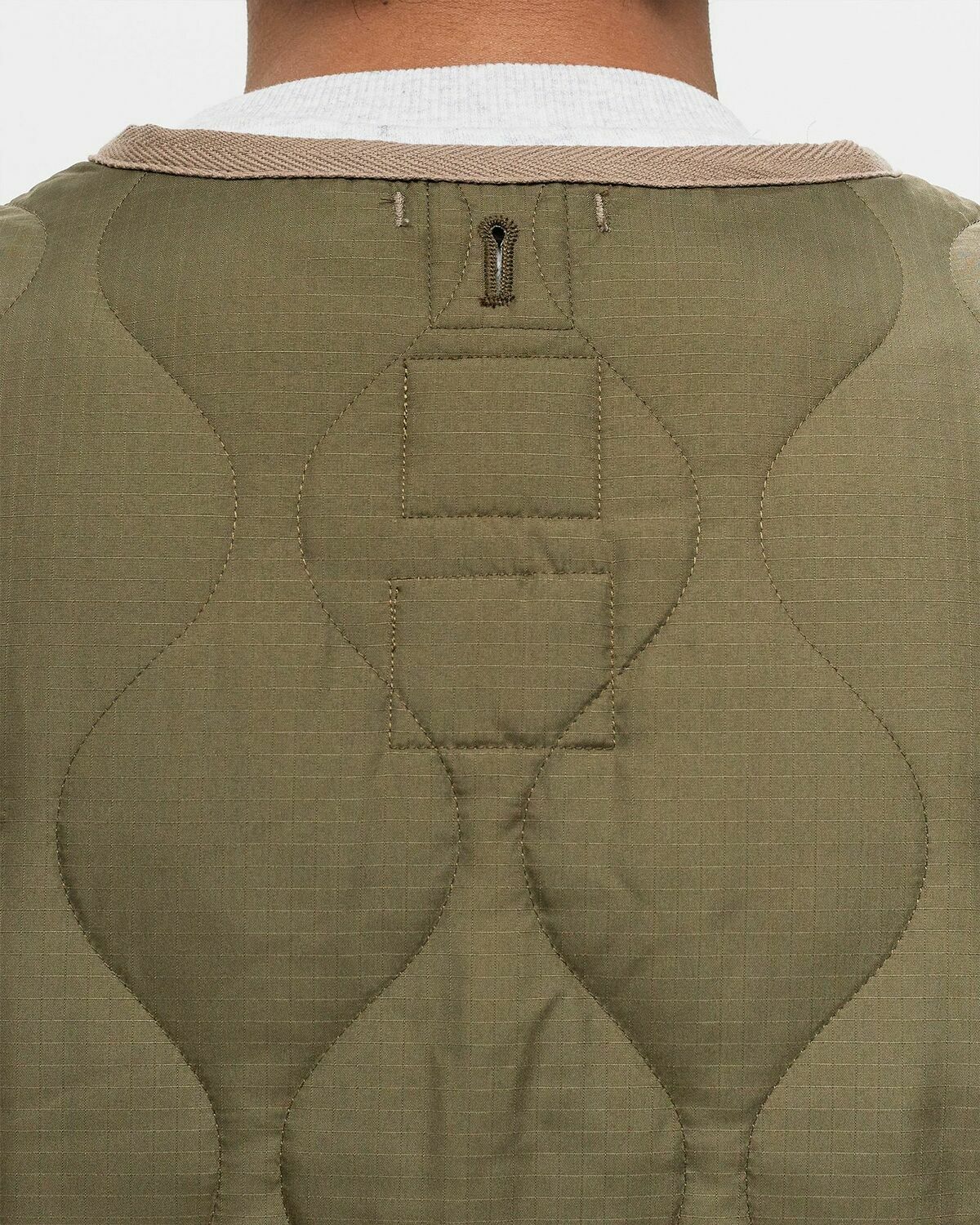 Taion Military Zip V Neck Down Vest Multi Vests Taion Extra