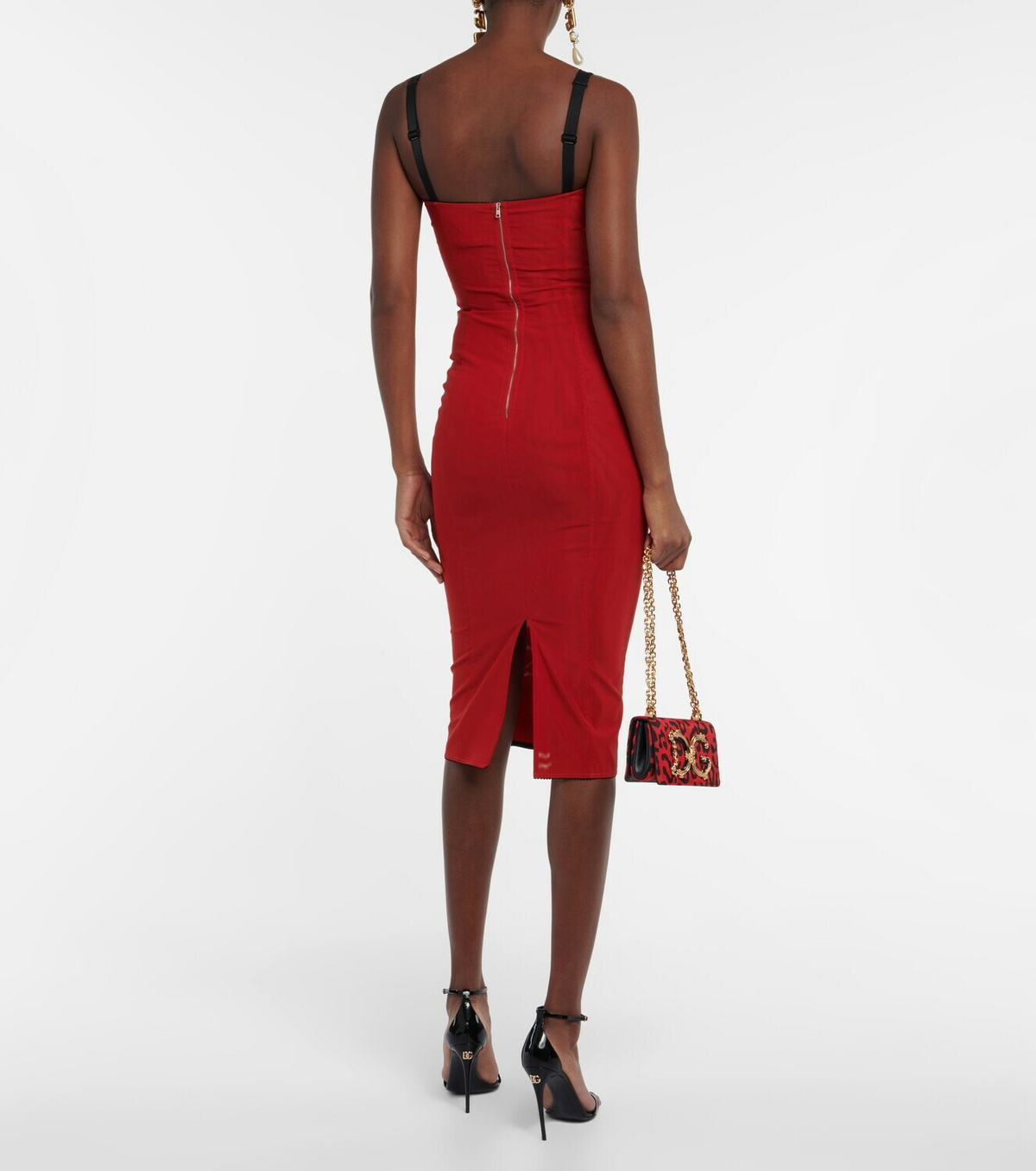 Dolce&Gabbana - Lace-up midi dress Dolce & Gabbana