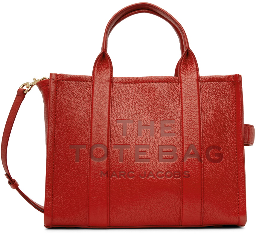 Marc Jacobs Red 'The Leather Medium Tote Bag' Tote Marc Jacobs