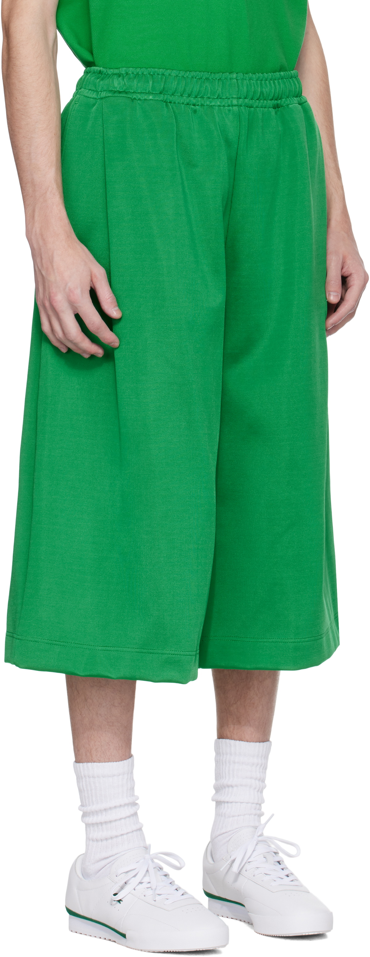 Lacoste Green Runway Oversized Bermuda Shorts Lacoste