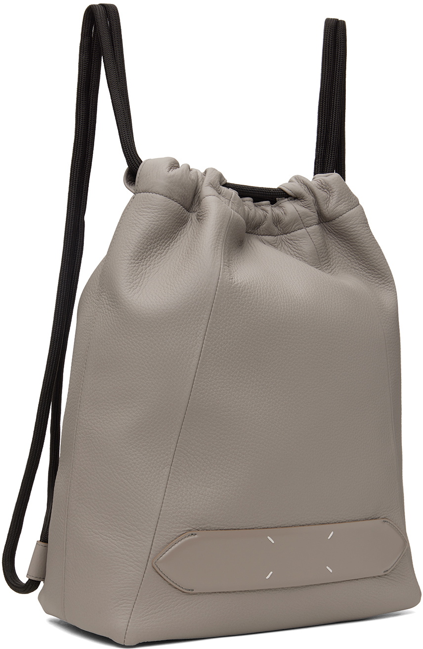 Maison Margiela Gray Soft 5AC Drawstring Backpack Maison Margiela