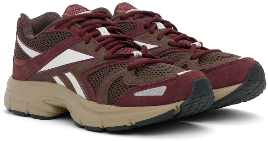 Reebok Classics Brown & Burgundy Premier Road Plus VI Sneakers Reebok ...