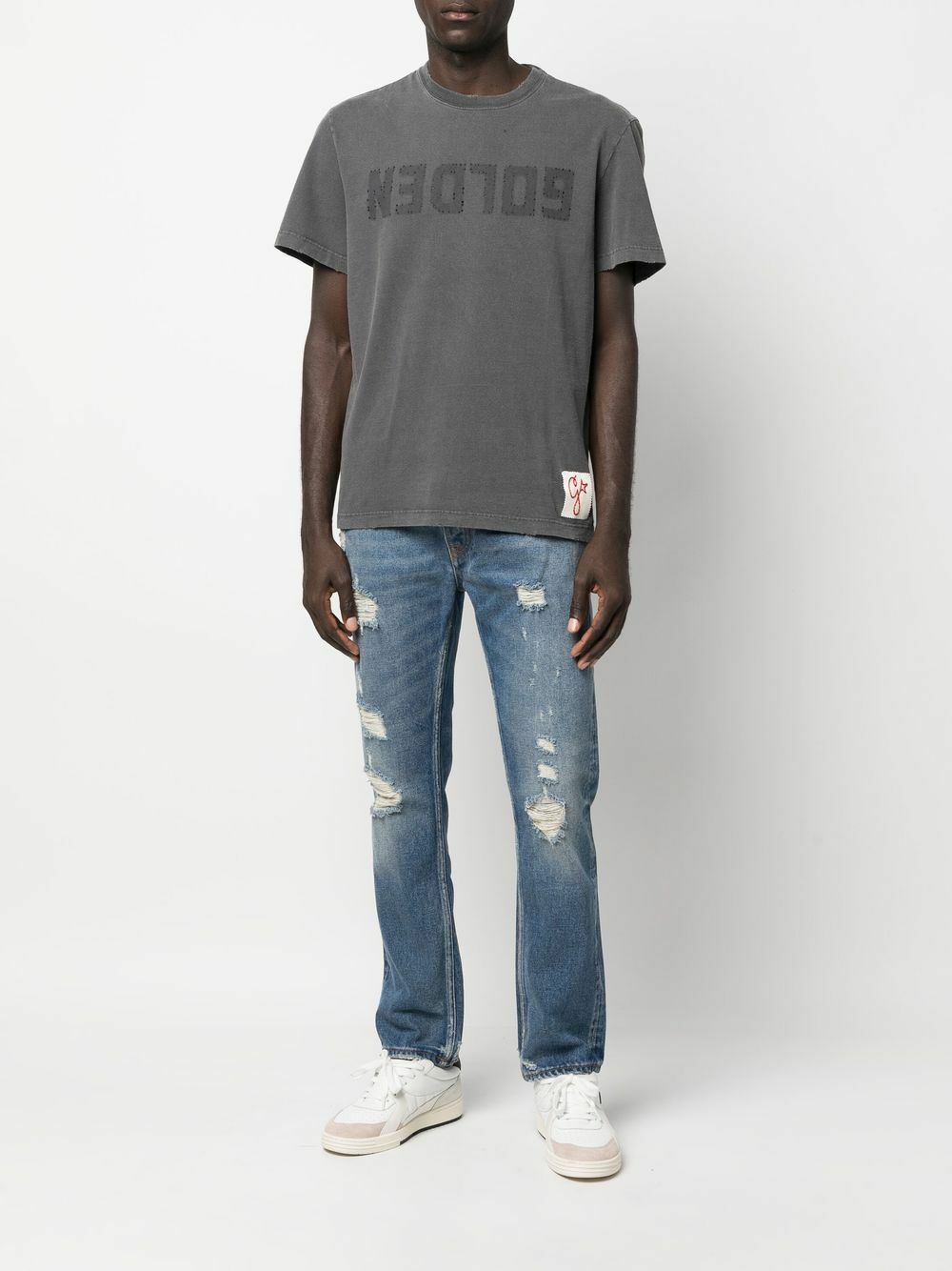 GOLDEN GOOSE - Golden Cotton T-shirt Golden Goose Deluxe Brand