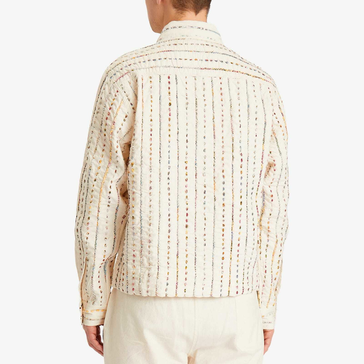 Kardo Men's Bodhi Embroidered Jacket in Neutral Kardo
