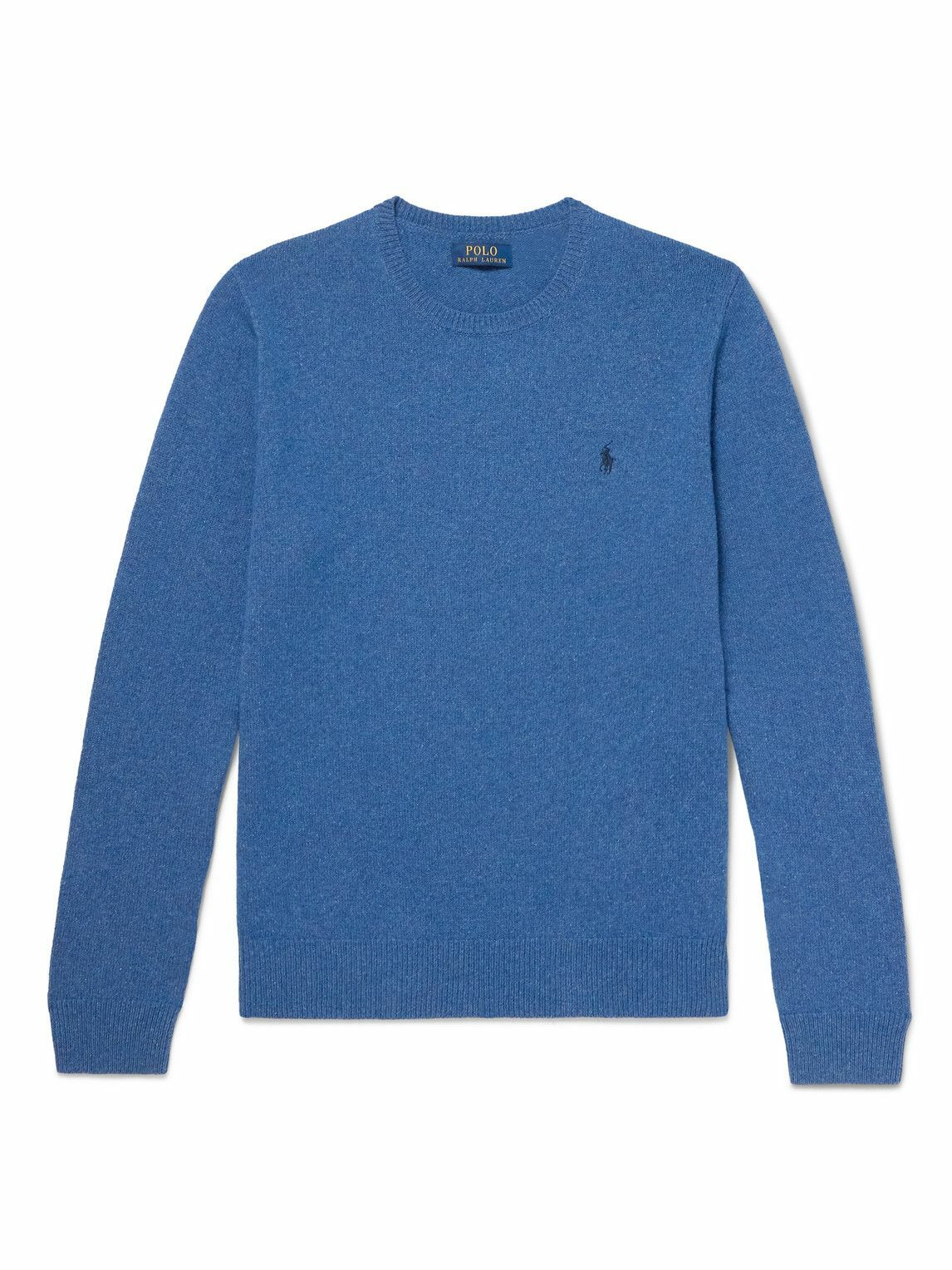 Polo Ralph Lauren - Logo-Embroidered Wool and Cotton-Blend Sweater ...