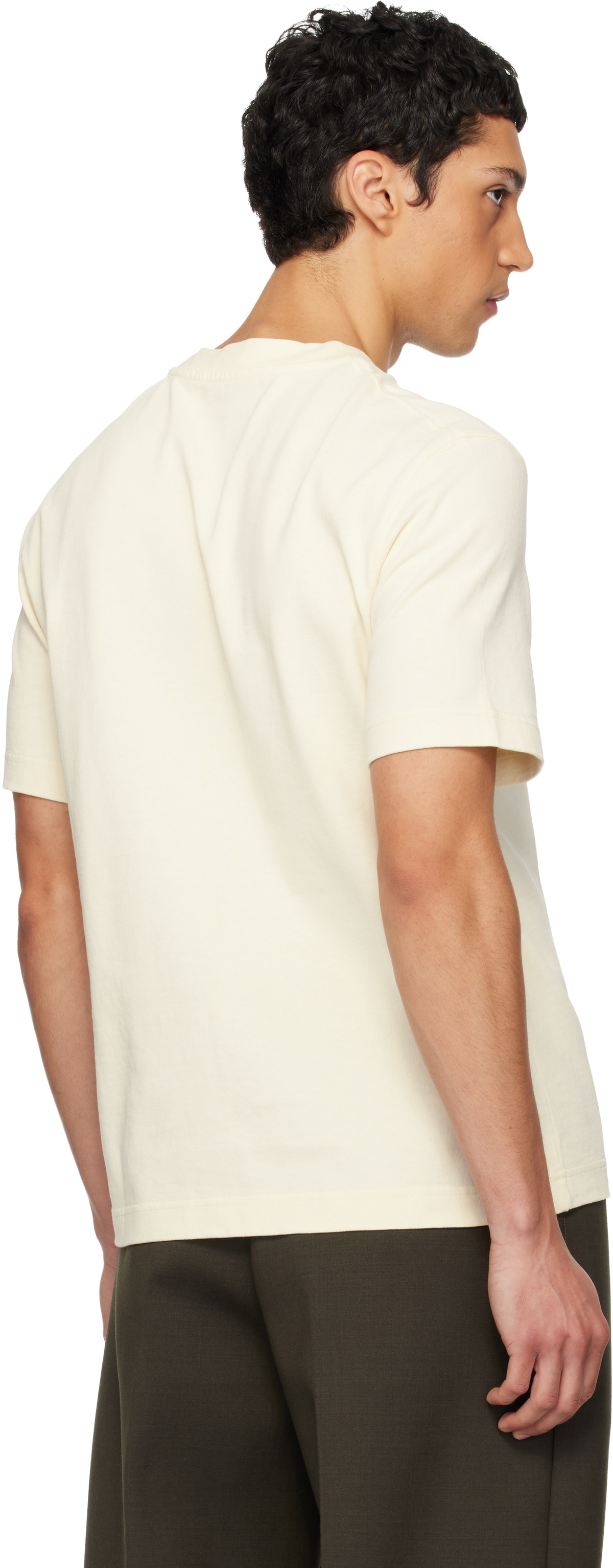 JACQUEMUS Beige Les Classiques 'The Gros Grain' T-shirt Jacquemus