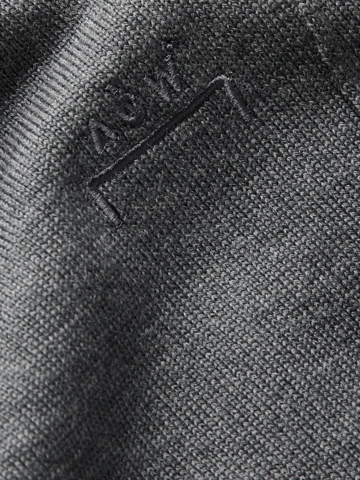 A-COLD-WALL* - Logo-Embroidered Merino Wool Polo Shirt - Gray - L A ...