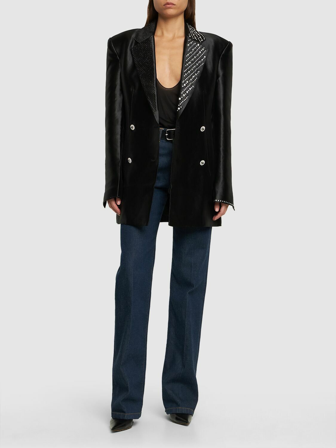 ROTATE - Embellished Viscose Blend Blazer Dress ROTATE Birger Christensen