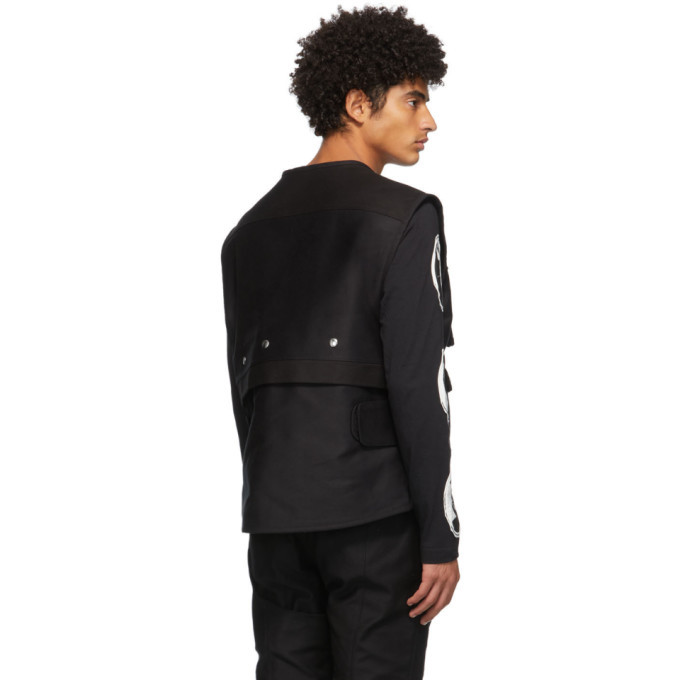 ADYAR SSENSE Exclusive Black Utility Vest ADYAR