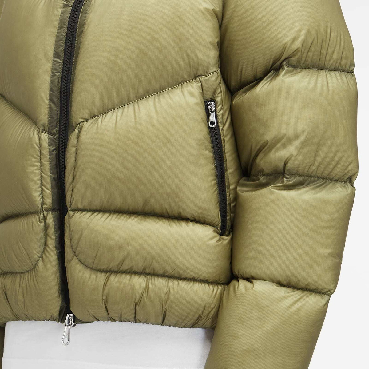Cole Buxton Men's Translucent Taped Down Jacket in Olive Cole Buxton