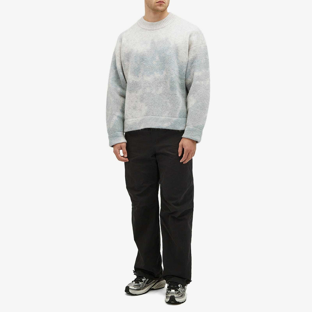 Represent Men's Abstract Knit Sweater in Rock Represent