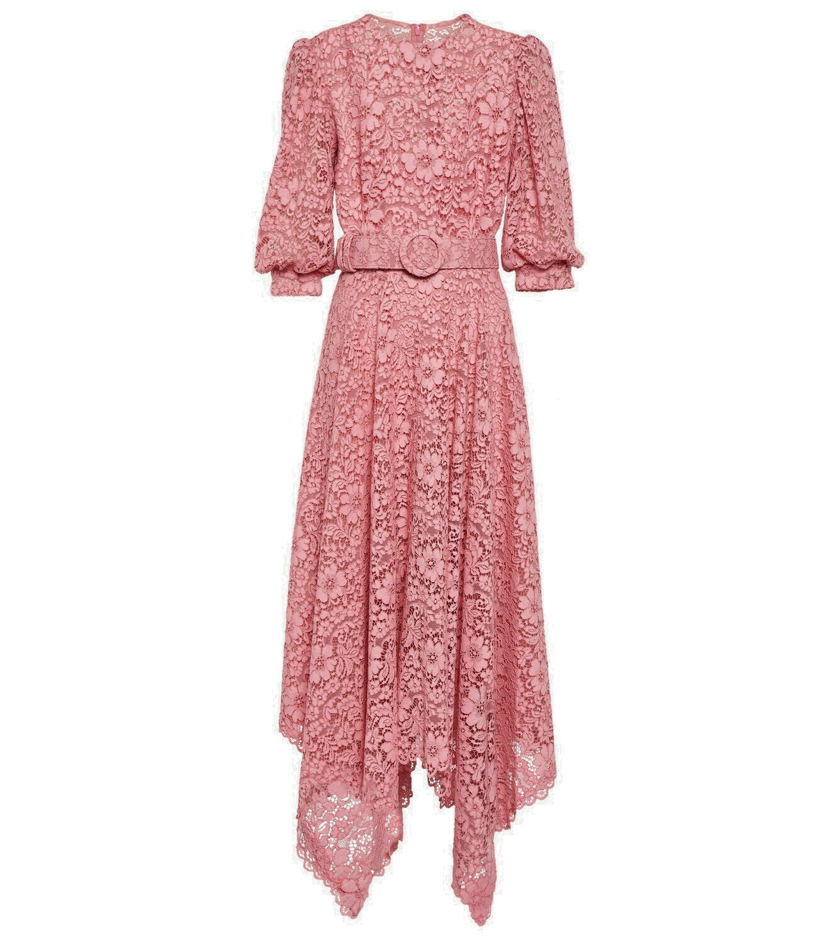 Costarellos Belted lace maxi dress Costarellos