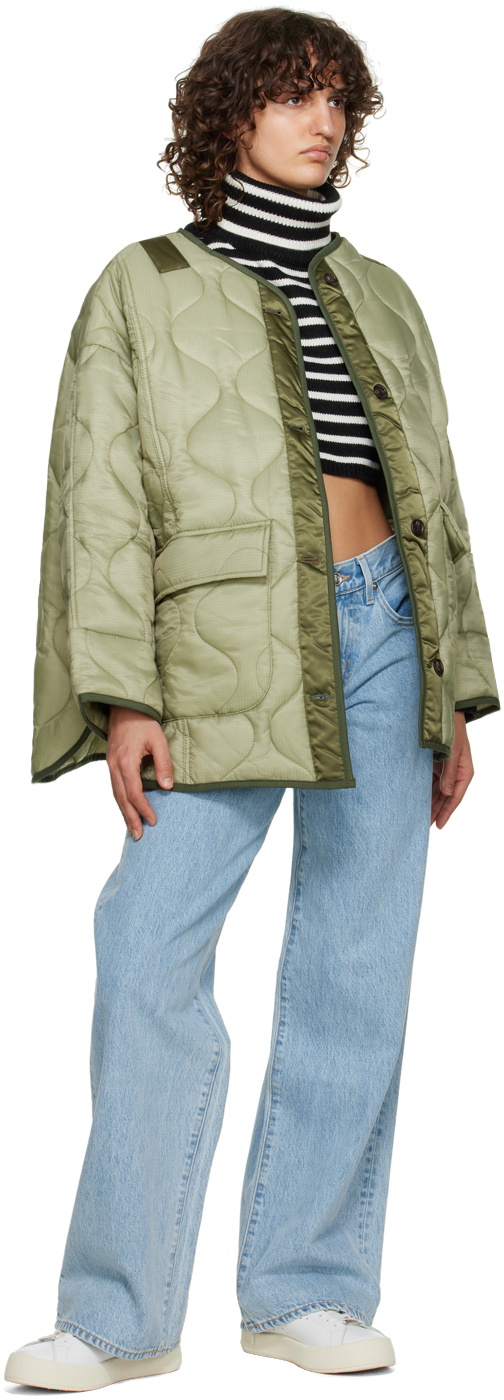 The Frankie Shop Green Teddy Jacket The Frankie Shop