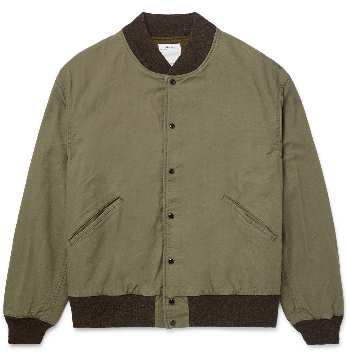 visvim - Logo-Print Cotton Bomber Jacket - Green Visvim