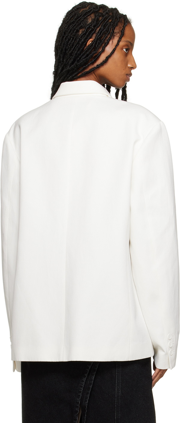 Pushbutton White Zip Jacket Pushbutton