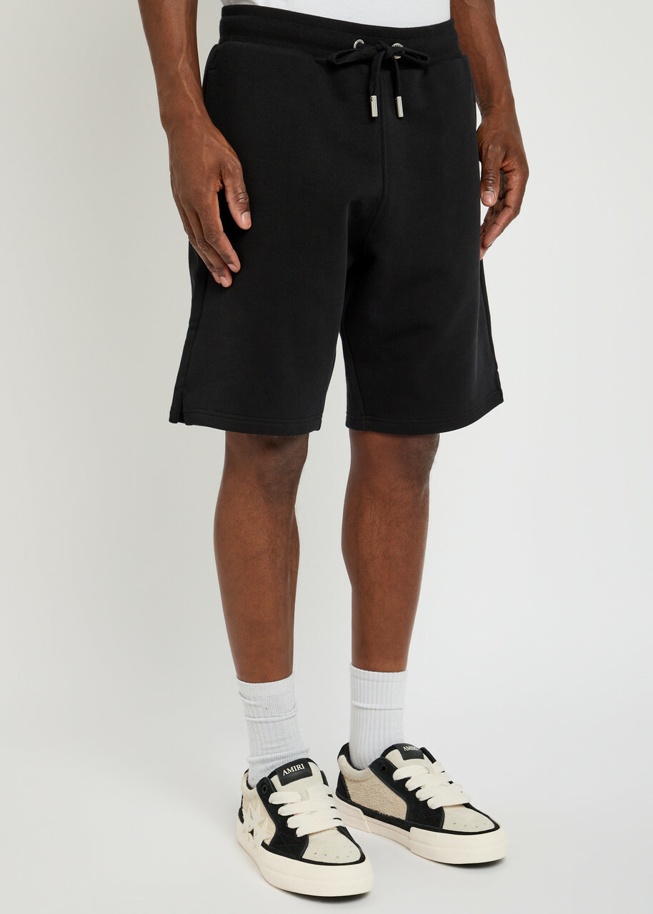 Ami Paris Logo-embossed Cotton Shorts Black AMI