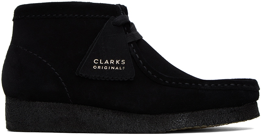 Clarks Originals Black Wallabee Boots Clarks Originals
