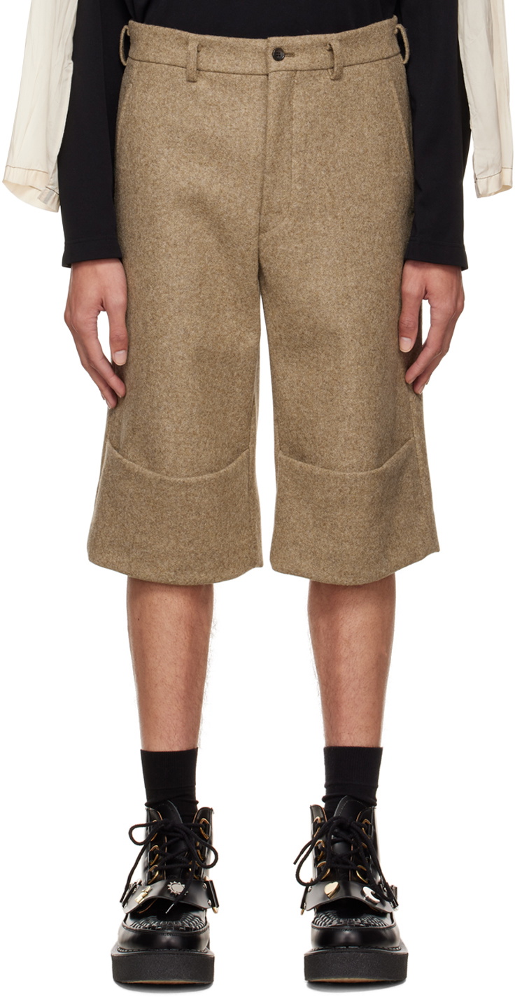 Comme des Garçons Homme Plus Beige Layered Shorts Comme des Garcons ...