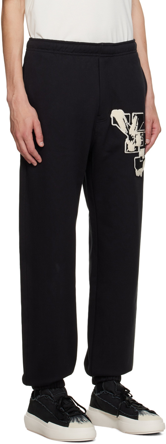 Y-3 Black Graphic Sweatpants Y-3