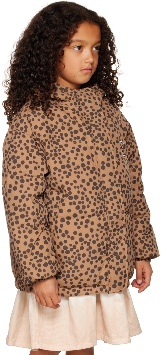 Wynken Kids Tan Animaux Short Down Coat Wynken