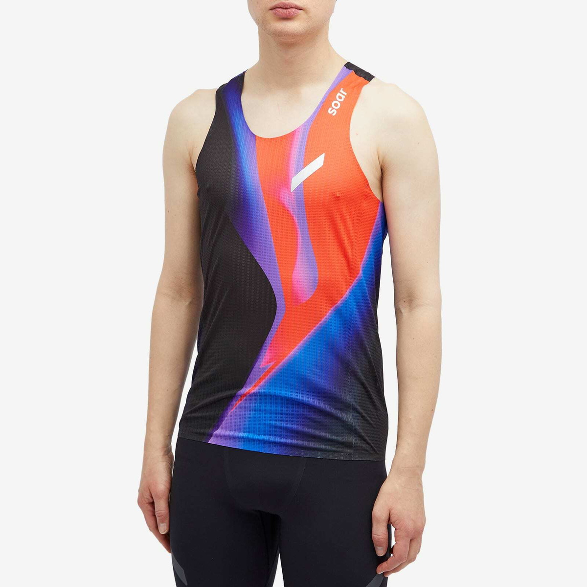 SOAR Men's Race Vest in Black/Blue/Red Soar Running