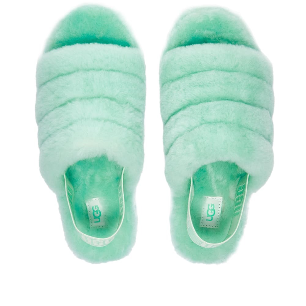 UGG Women's Fluff Yeah Slide Slipper in Pale Emerald Ugg
