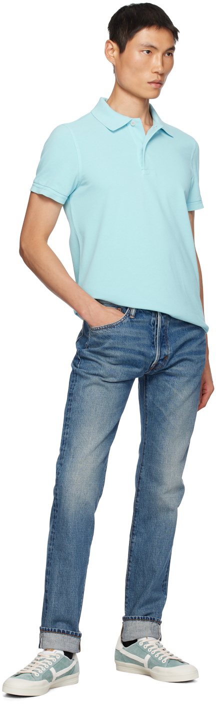 TOM FORD Blue Jarvis Sneakers TOM FORD