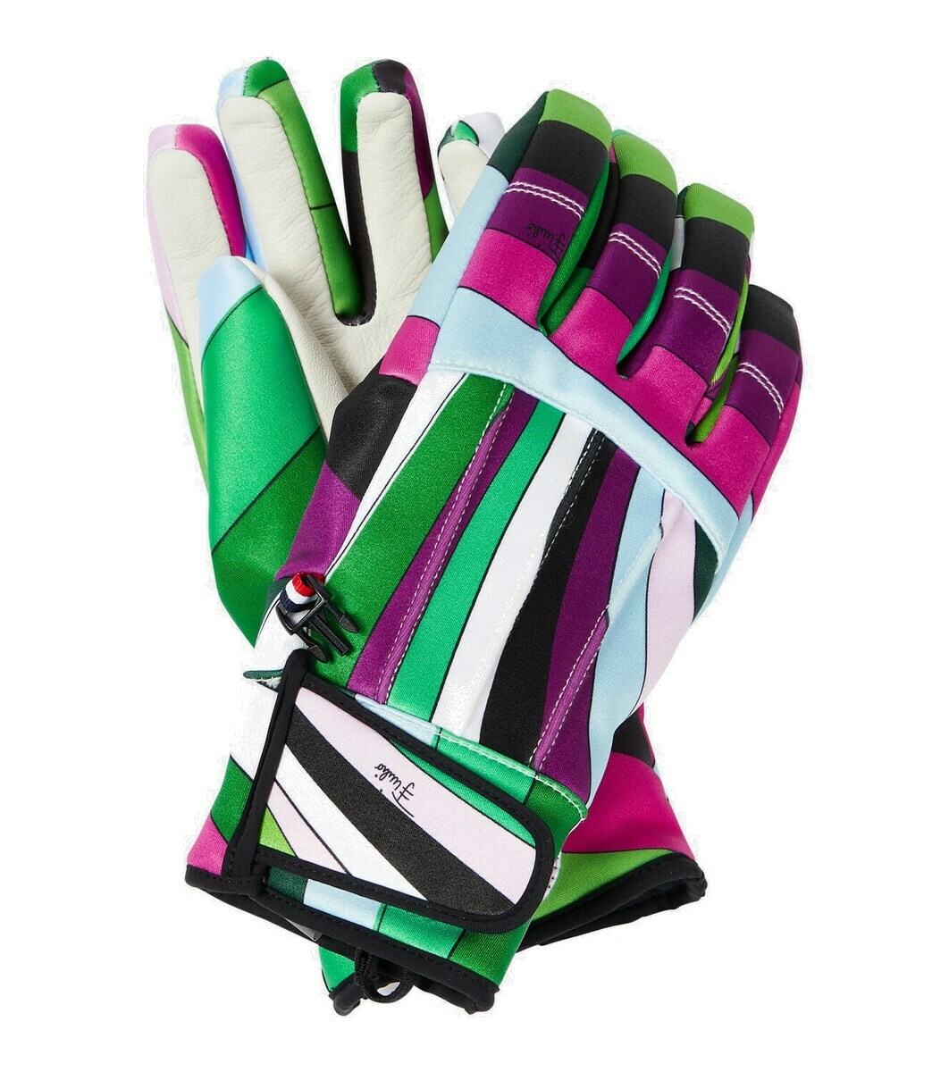 Pucci x Fusalp printed ski gloves Emilio Pucci