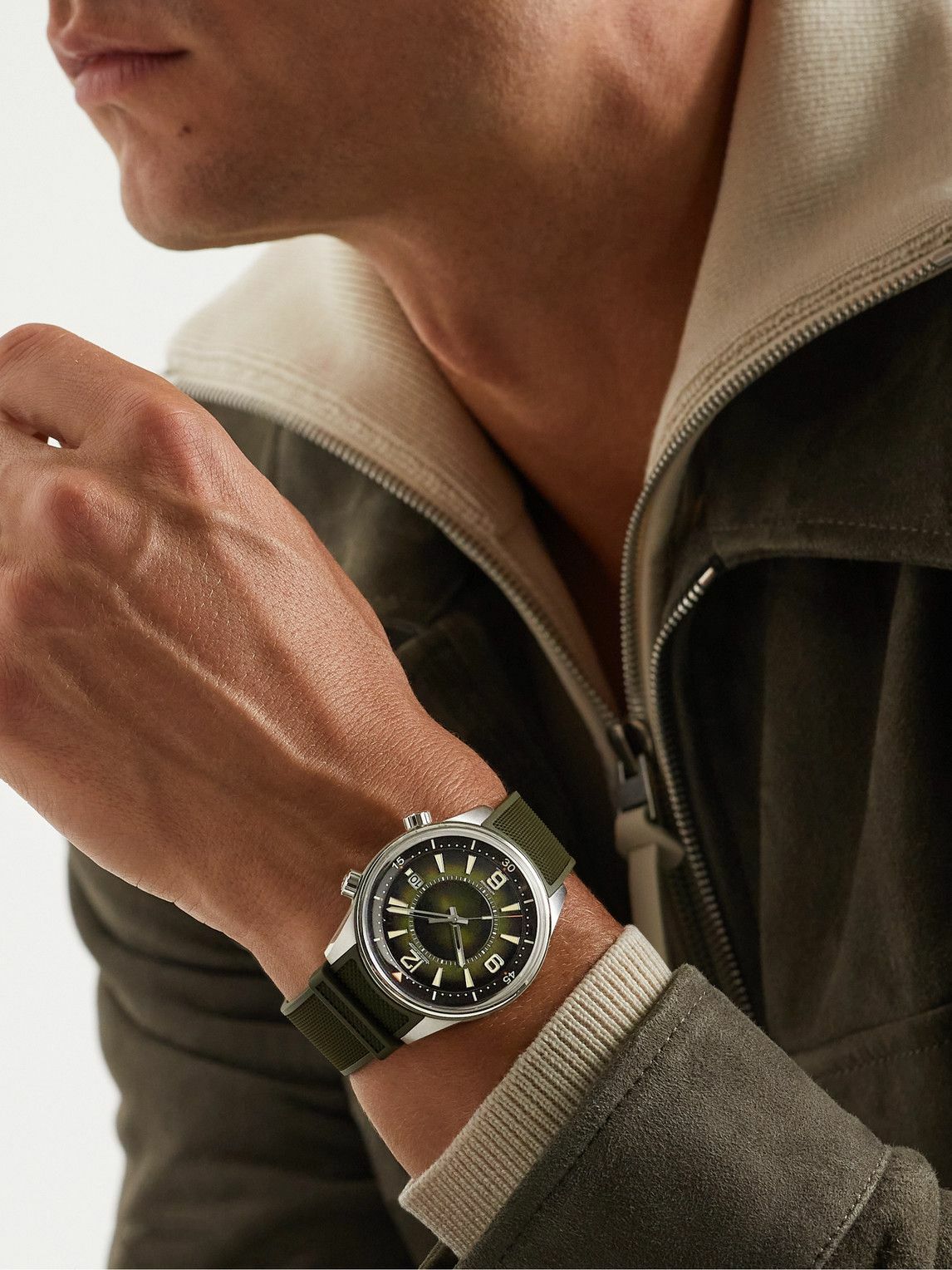 Jaeger-LeCoultre - Polaris Date Automatic 42mm Stainless Steel and ...