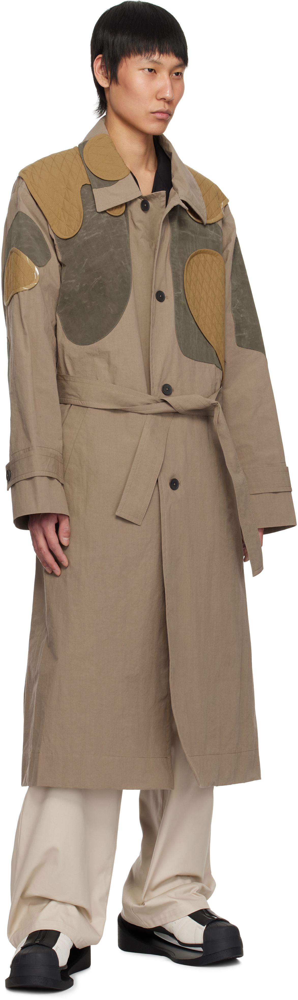 Craig Green Beige Utility Patch Trench Coat Craig Green