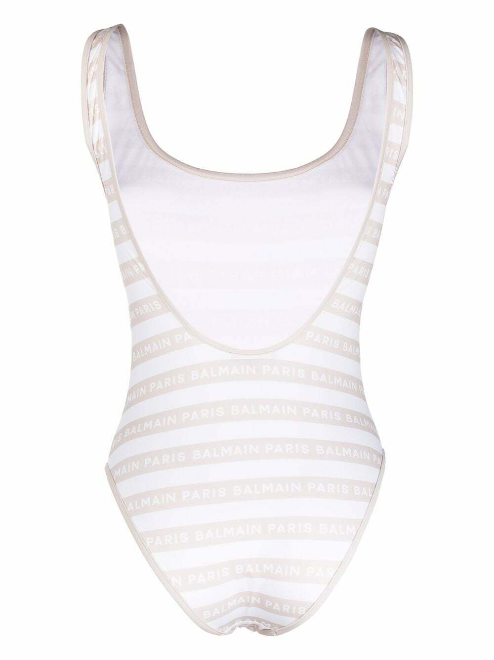 BALMAIN - One-piece Logo Swimsuit Balmain