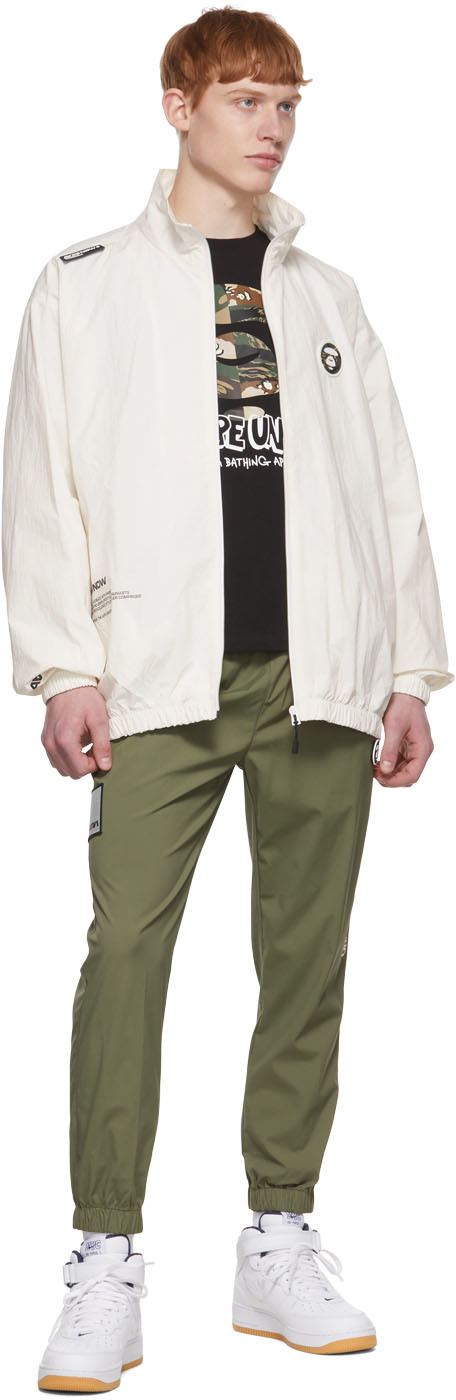 AAPE by A Bathing Ape Off-White Nylon Jacket AAPE by A Bathing Ape