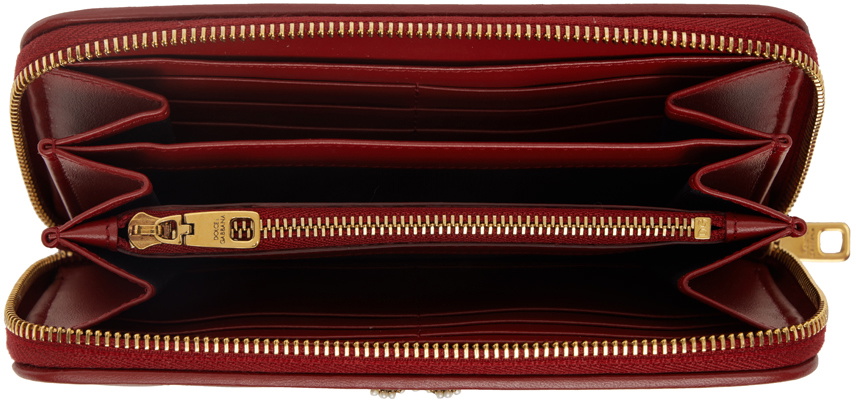 Dolce & Gabbana Red Devotion Zip-Around Wallet Dolce & Gabbana