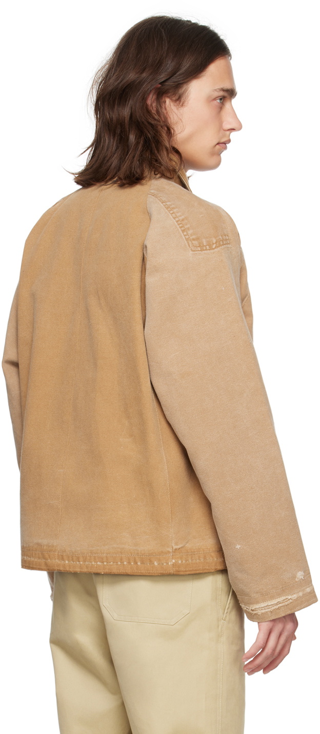 Kartik Research Beige T-Pattern Jacket Kartik Research