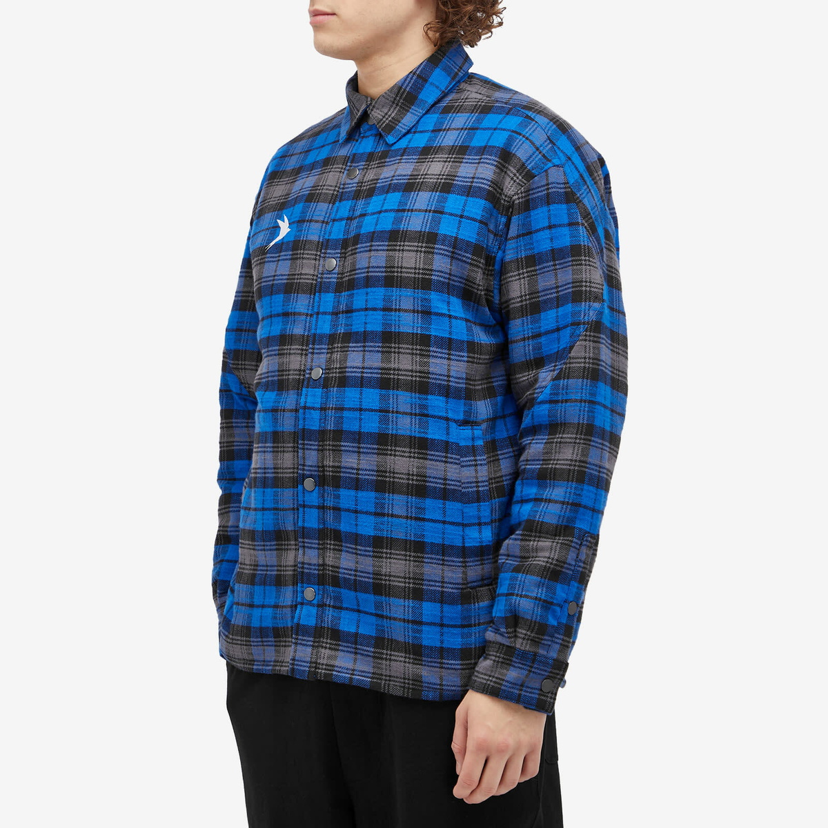 66° North Men's Grotta Quilted Shirt Jacket in Black Midnight 66° North