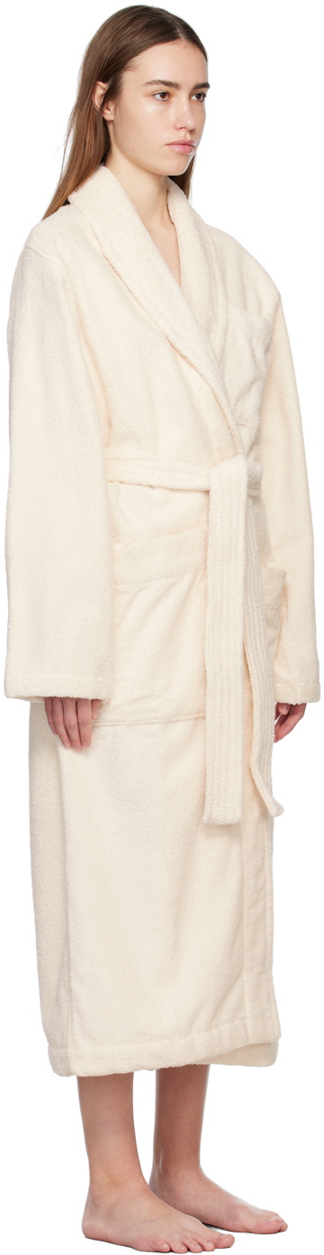 Tekla Beige Classic Bathrobe Tekla Fabrics