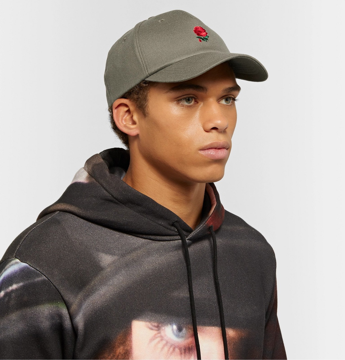 Undercover - Embroidered Wool-Blend Twill Baseball Cap - Green Undercover