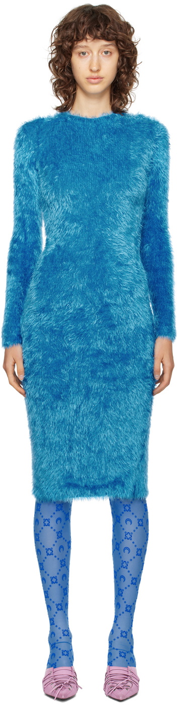 Marine Serre SSENSE Exclusive Blue Maxi Dress Marine Serre