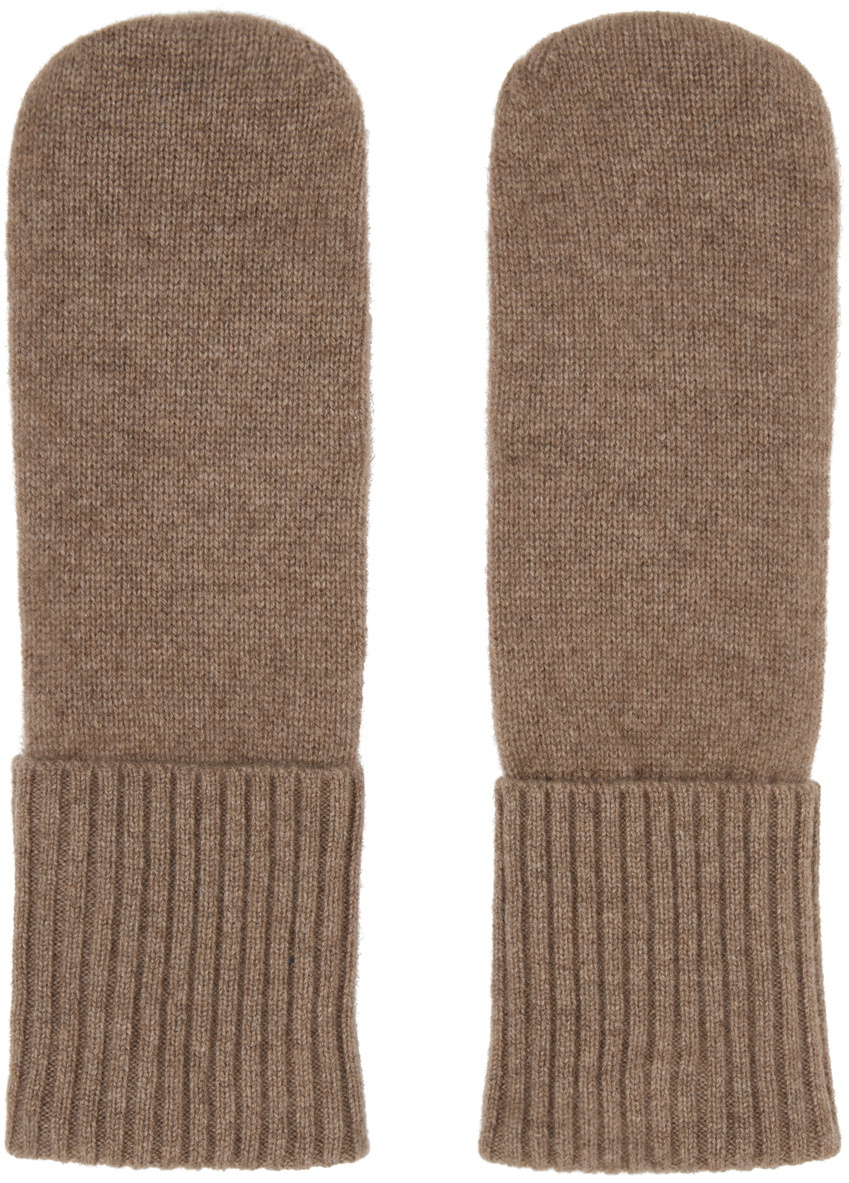 Filippa K Beige Recycled Mittens Filippa K