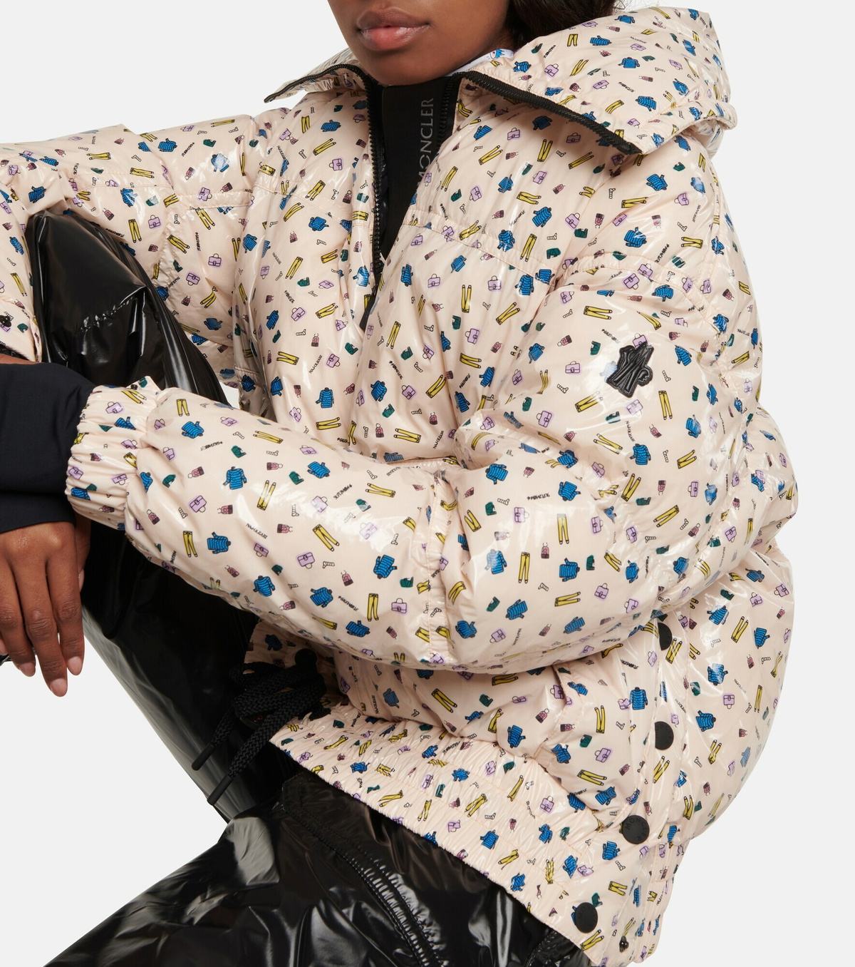 Moncler Genius - x Naj-Oleari 3 Moncler Grenoble printed ski jacket ...