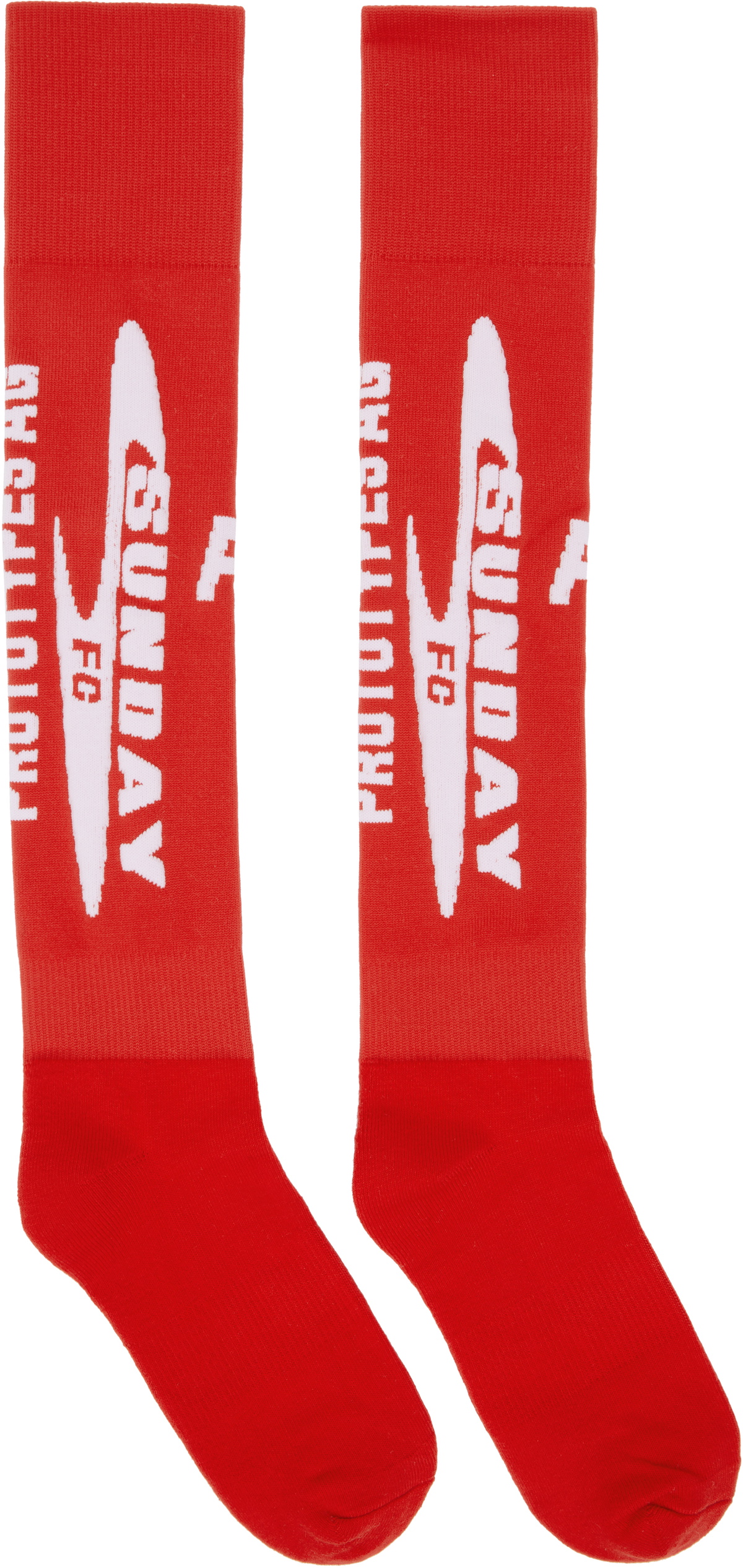 Prototypes Red Football Socks PROTOTYPES