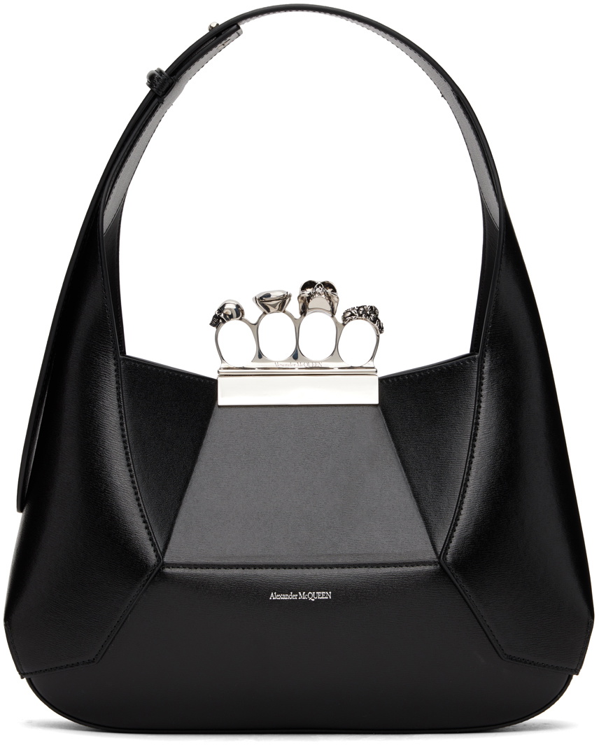 Alexander McQueen Black 'The Jewelled' Shoulder Bag Alexander McQueen