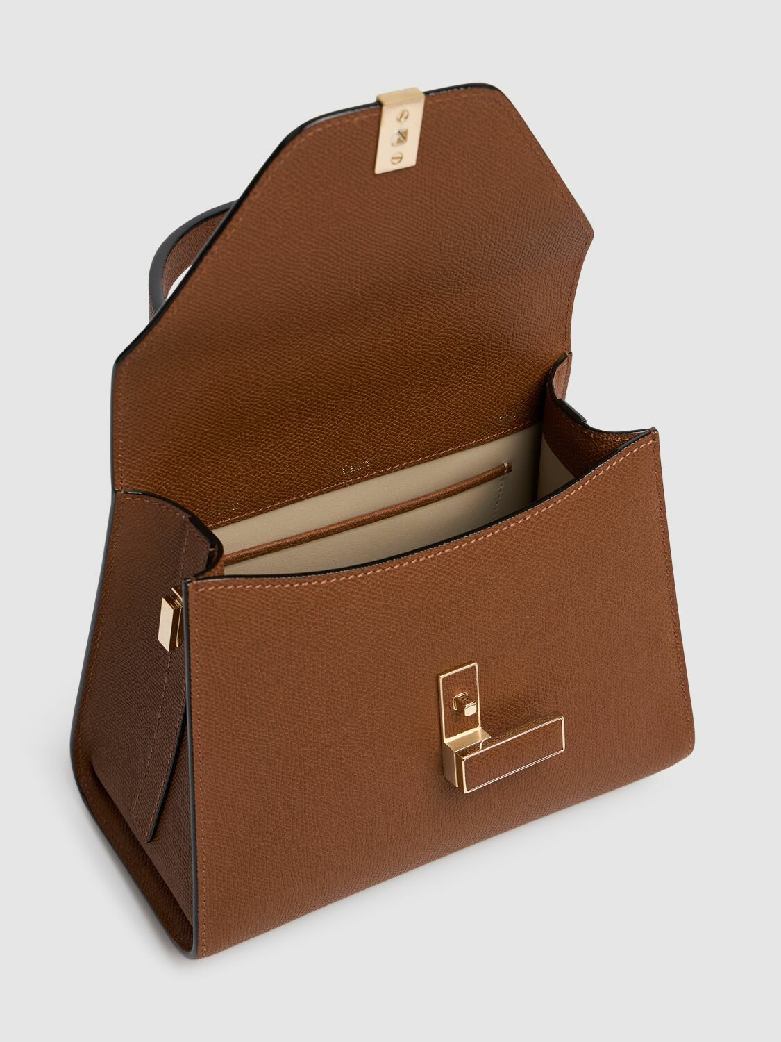 VALEXTRA Mini Iside Leather Top Handle Bag Valextra