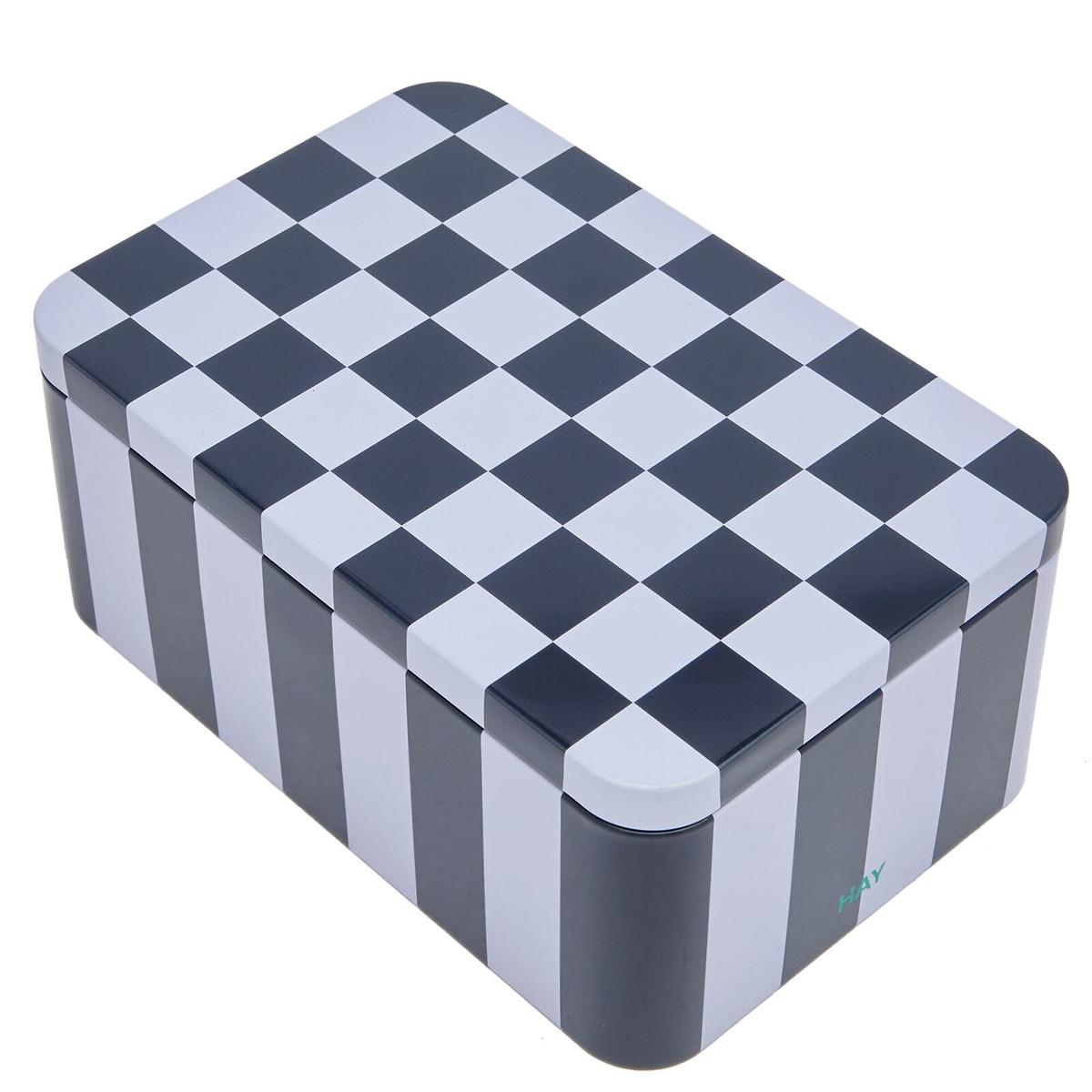 HAY Tin Container - Small in Dark Blue/Lavender HAY