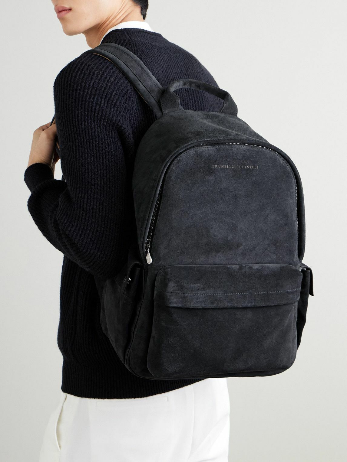 Brunello Cucinelli - Suede Backpack Brunello Cucinelli