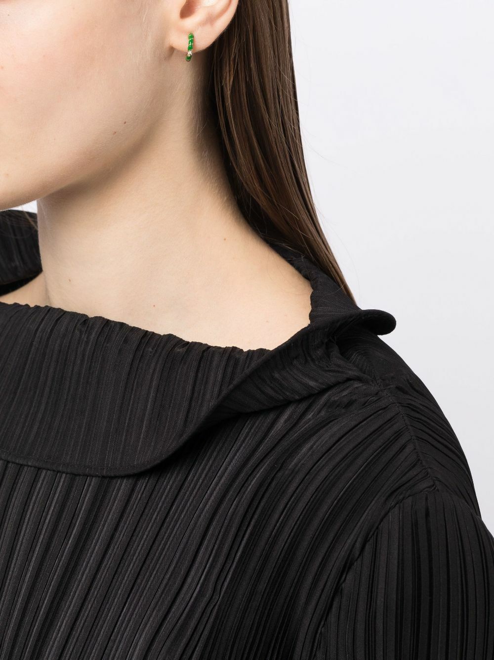 Yvonne Léon 9K Yellow Gold Mini Torsade Diamond Hoop Earrings Yvonne Leon