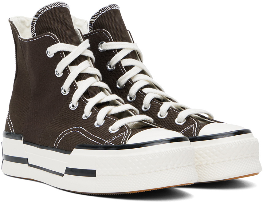 Converse Brown Chuck 70 Plus High Top Sneakers Converse