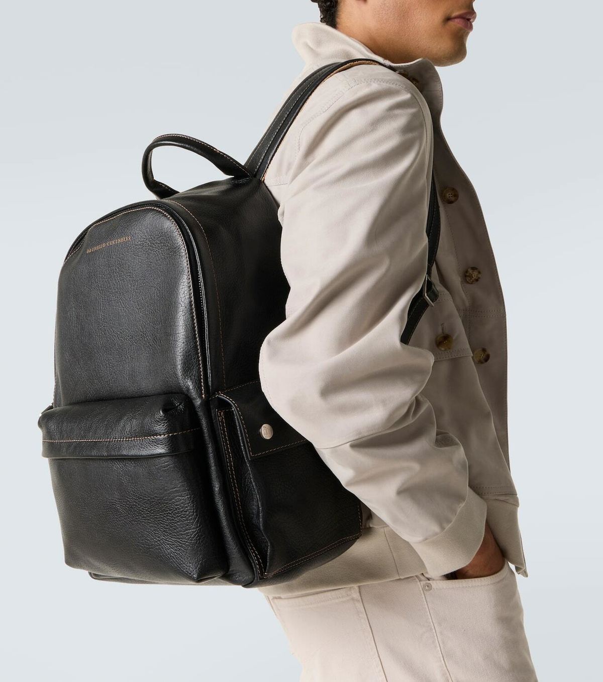 Brunello Cucinelli Leather backpack Brunello Cucinelli